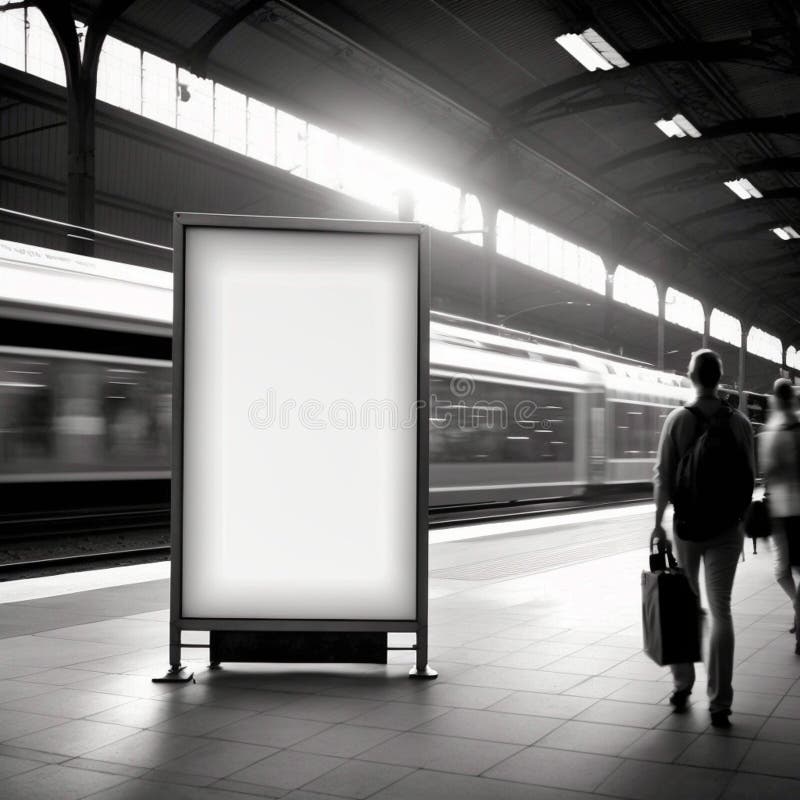 Station Train Information Empty Stock Illustrations – 324 Station Train ...