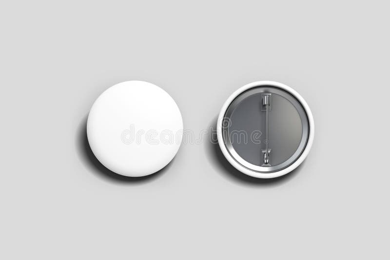 Empty Blank Button Badge Mock Up Isolated Stock Photo - Image of logo ...