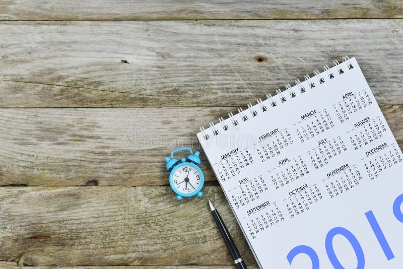 Calendar Notebook Calculator Stock Image - Image of collection, dairy ...