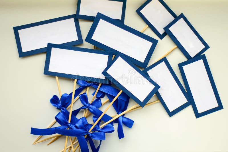 Empty Blank Card and for Example Guest Names or Dishes in Wedding Stock ...