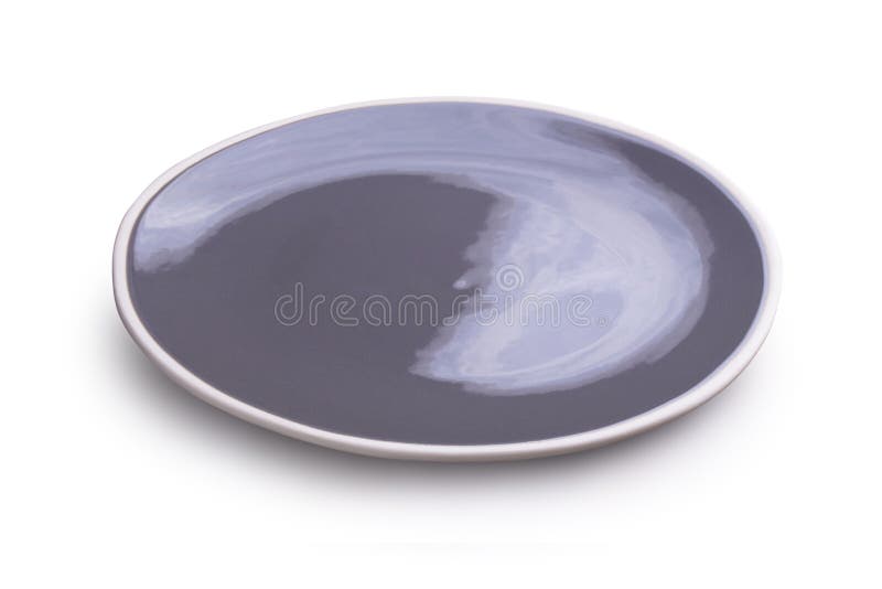 Empty Blank Ceramic Dish on White Background Stock Photo - Image of ...