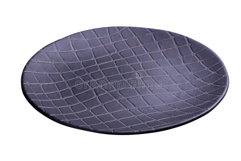 Empty Blank Ceramic Dish on White Background Stock Photo - Image of ...