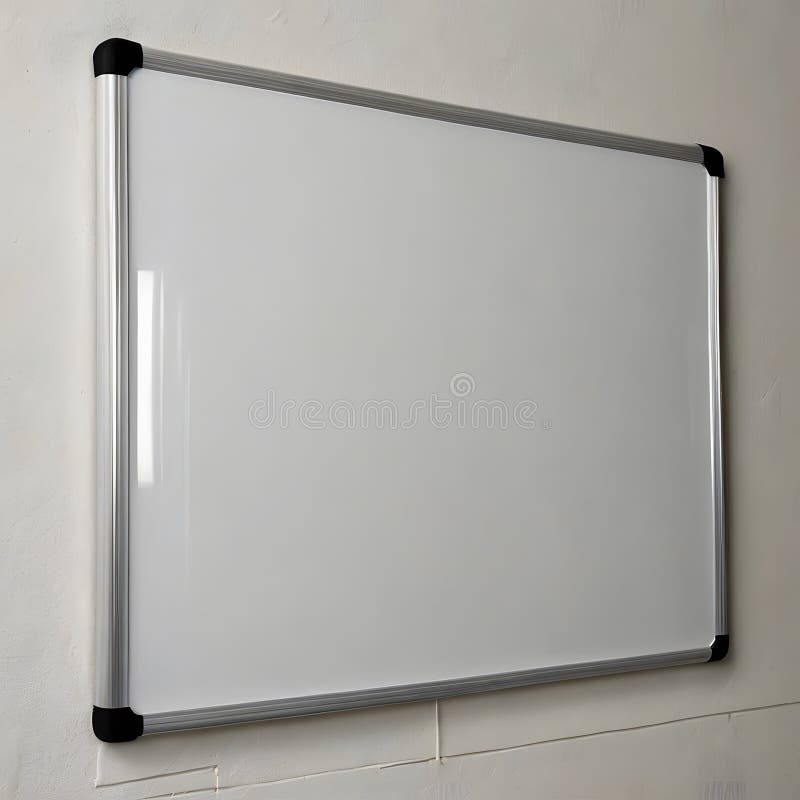 Empty Blank Classroom School Whiteboard for a Presentation Stock ...