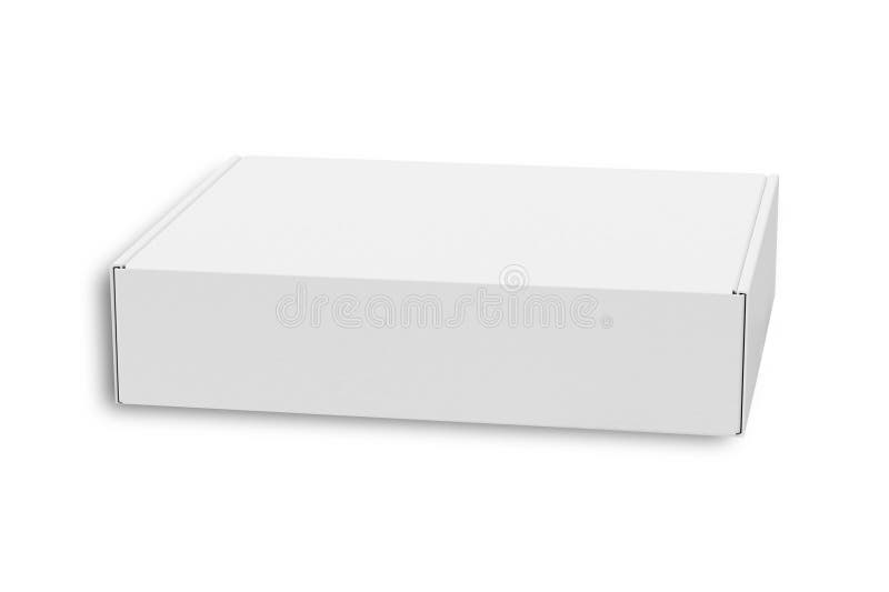 Empty Blank Clear Box Packaging Mockup Isolated on a Grey Background ...