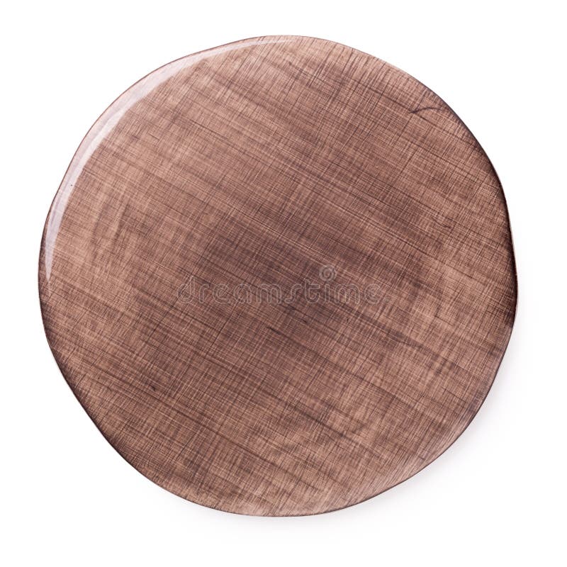 Empty Blank Dish Top View Isolated on a White Background Stock Photo ...