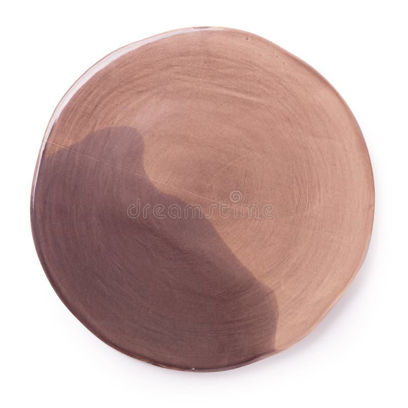 Empty Blank Dish Top View Isolated on a White Background Stock Photo ...