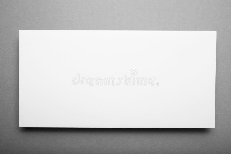 Empty Blank DL Flyer Brochure Booklet Stock Photo - Image of sheet ...