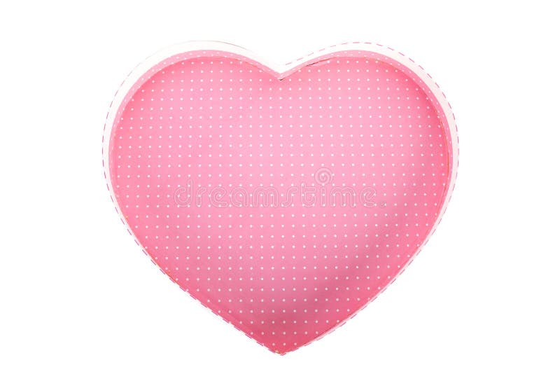 Empty(blank) Heart(love) Shape Gift Box Inside Top View Isolated Stock ...
