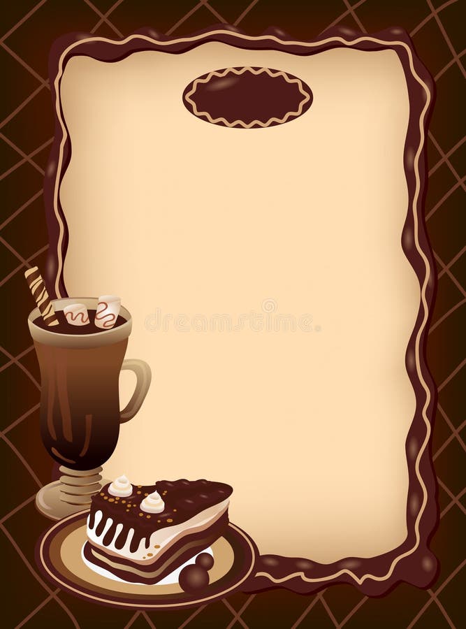 Blank of menu stock vector. Illustration of display, paper - 8848493