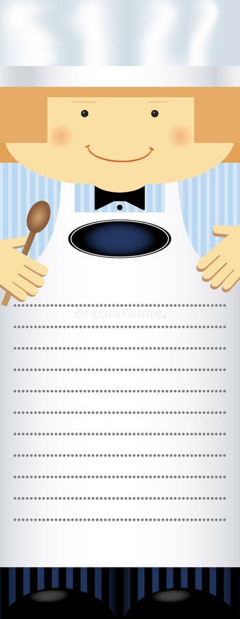 Blank of menu stock vector. Illustration of display, paper - 8848493