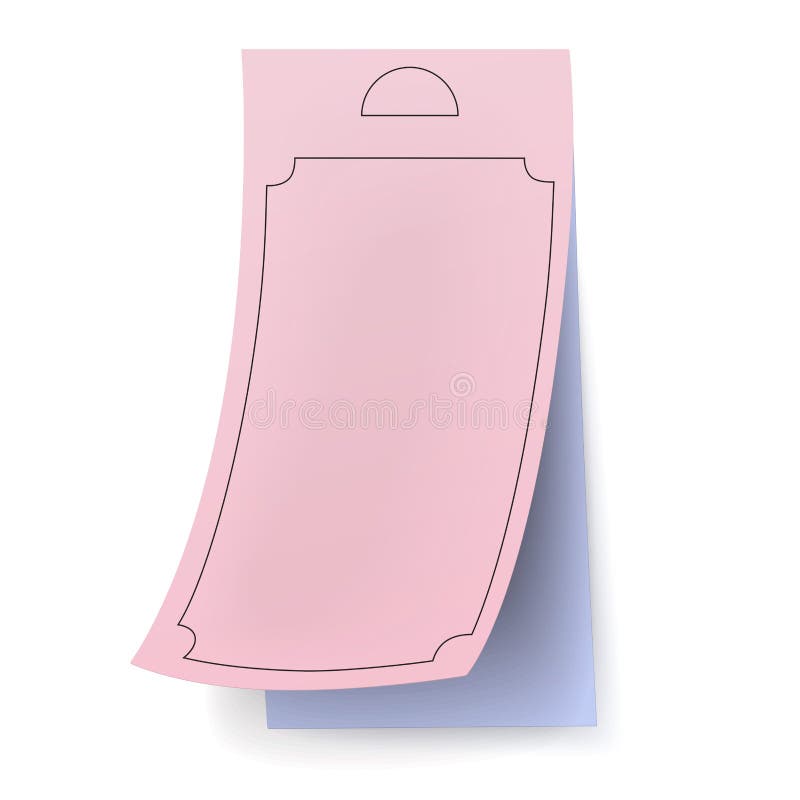 Empty Blank of Order Form for Delivery Service Background Stock Vector ...