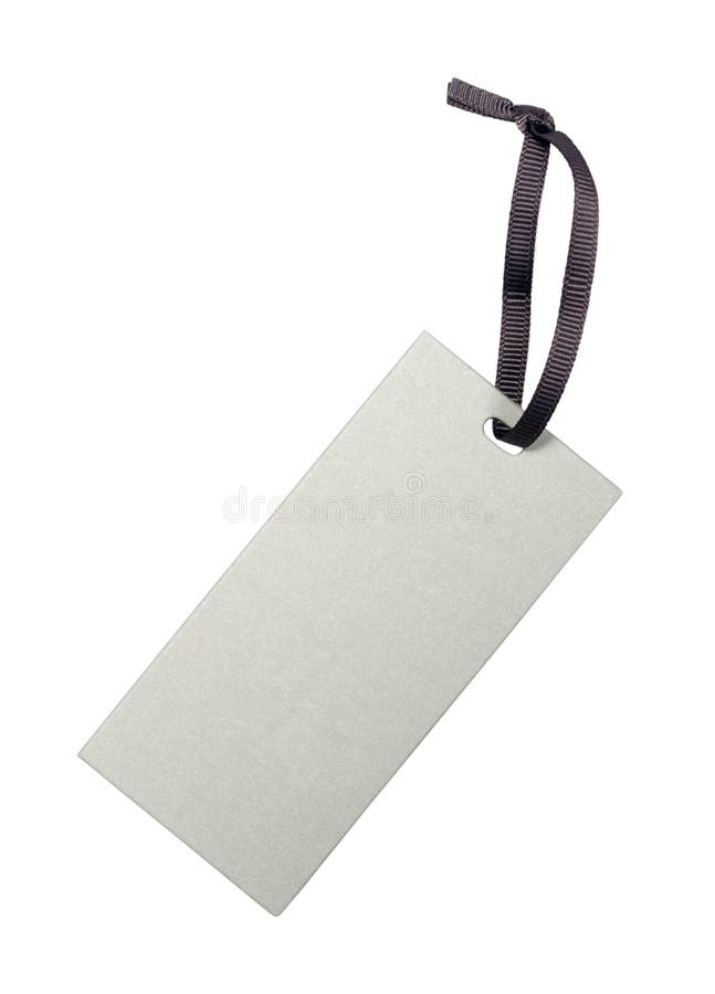 Empty Blank Price Tag Isolated on White Stock Photo - Image of ...
