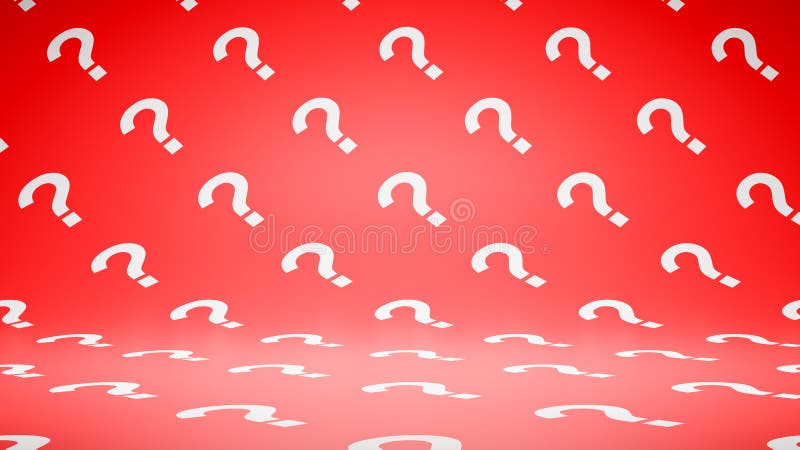 Empty Blank Question Mark Pattern Studio Background Stock Illustration ...