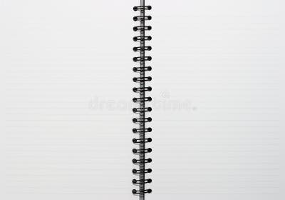 Empty Blank Ring, Spiral Notepad, Two Pages Stock Photo - Image of ...