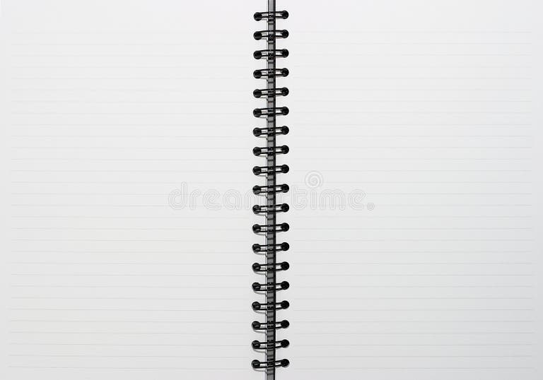 Empty Blank Ring, Spiral Notepad, Two Pages Stock Photo - Image of ...