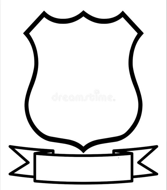 Empty Blank Shield stock vector. Illustration of customize - 20676216