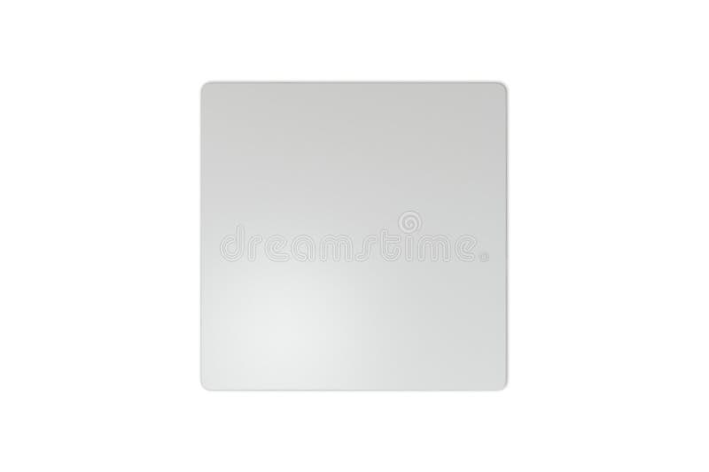 Empty Blank Square, Round and Rectangular Mouse Pad Mockup Isolated on ...