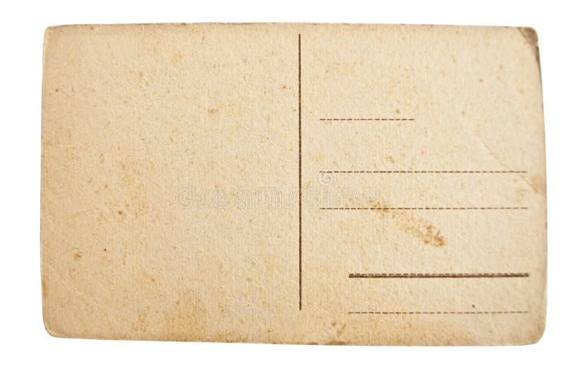 Blank vintage postcard stock photo. Image of grungy, airmail - 23624556