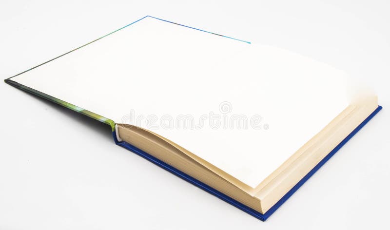 Empty blank white book stock illustration. Illustration of object ...