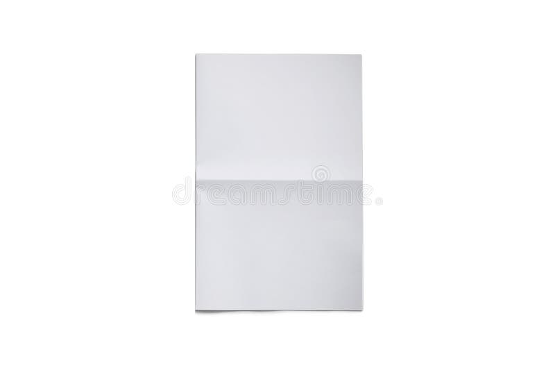 Empty, Blank, White Newspaper Mock Up, Front Page on Isolated ...