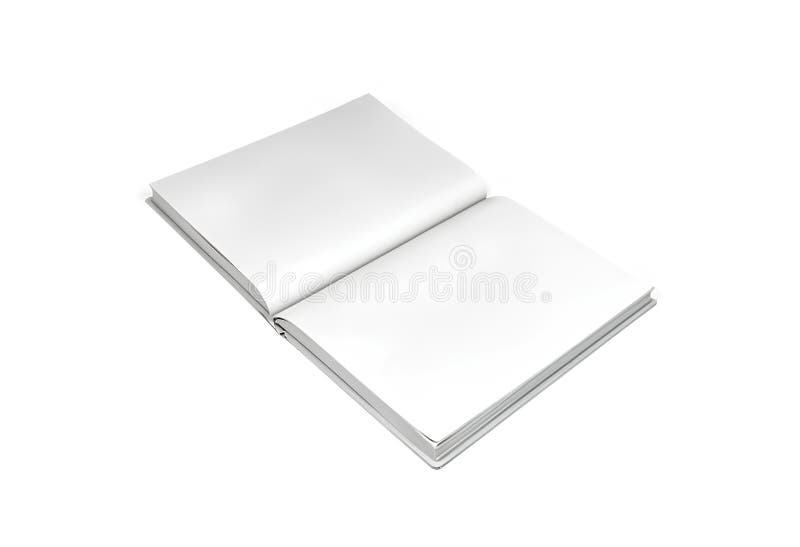Empty, Blank, White Newspaper Mock Up, Front Page on Isolated ...
