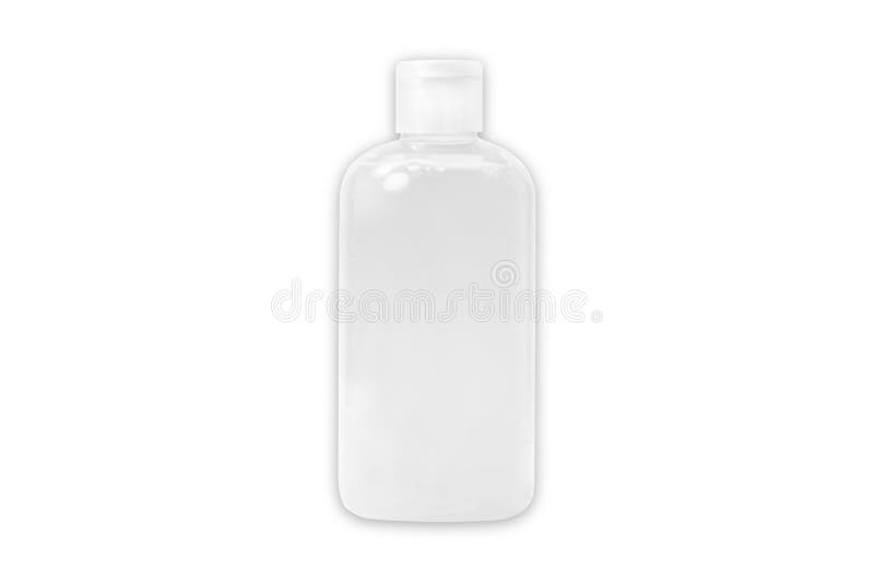 Empty Blank White Shampoo Bottle Mockup Stock Illustration ...