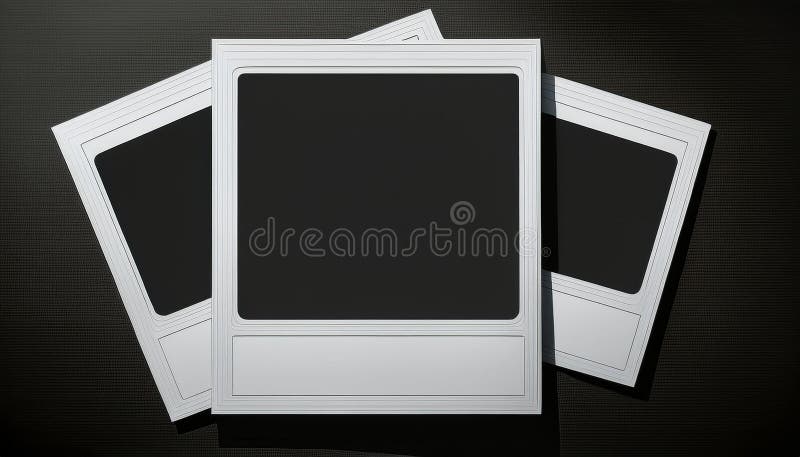Empty Blanks of Polaroid. Design Layouts of Isolated Blank Classic ...