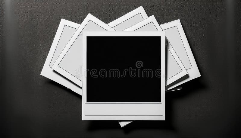 Empty Blanks of Polaroid. Design Layouts of Isolated Blank Classic ...