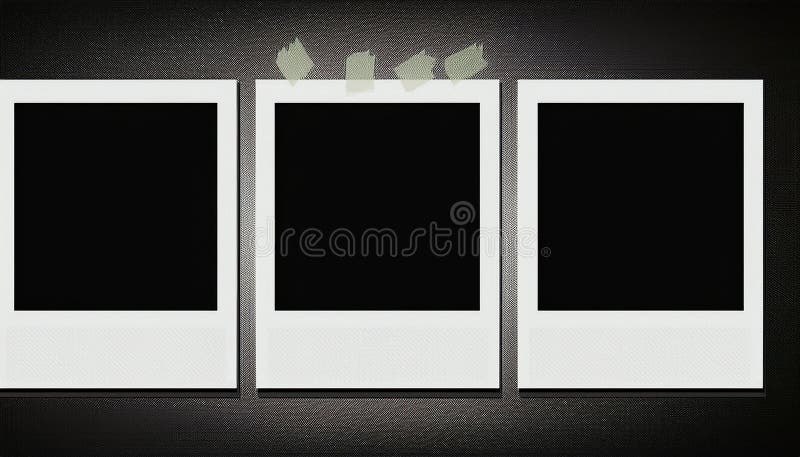 Empty Blanks of Polaroid. Design Layouts of Isolated Blank Classic ...