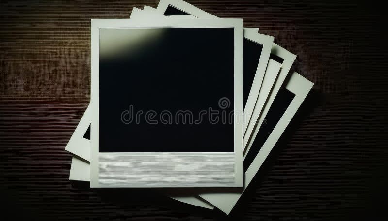 Empty Blanks of Polaroid. Design Layouts of Isolated Blank Classic ...