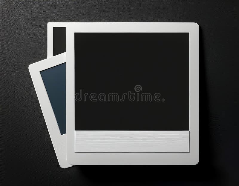 Empty Blanks of Polaroid. Design Layouts of Isolated Blank Classic ...