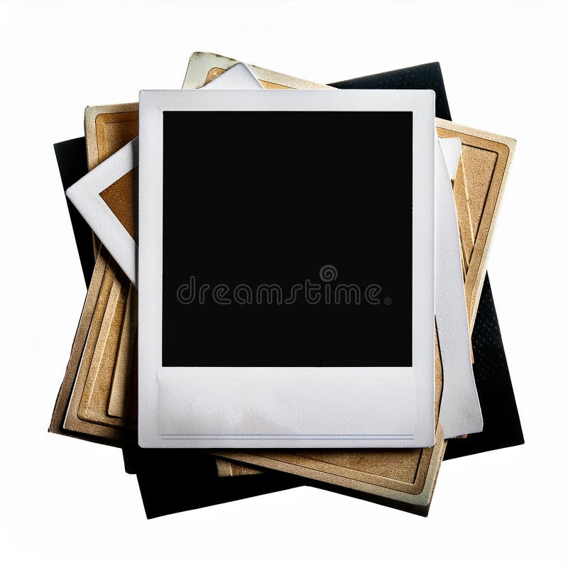 Empty Blanks of Polaroid. Design Layouts of Isolated Blank Classic ...