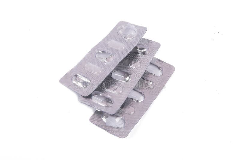 Blister Strip Pack of Pills in Use Packaging. Stock Image - Image of ...