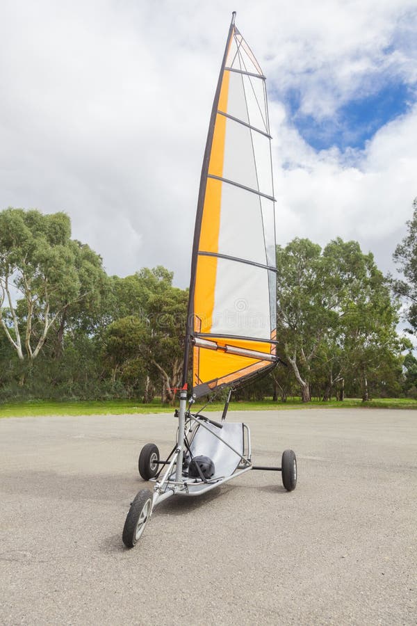 Land sailing on the beach stock photo. Image of distance - 5896074