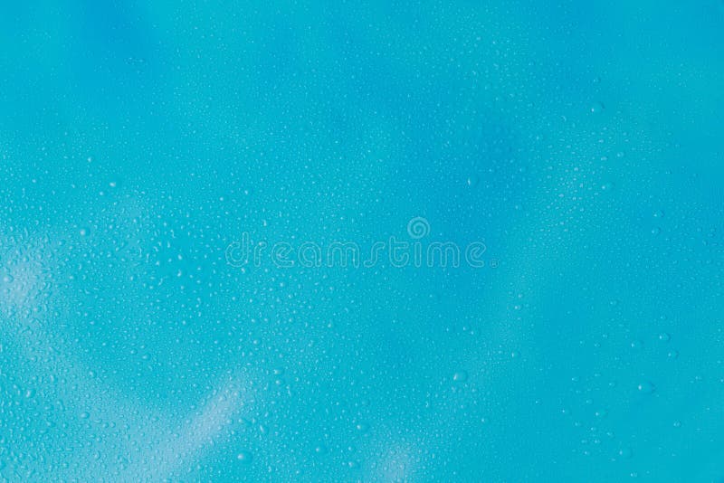 Empty Blue Background with Water Drops. Marine Backdrop with Copy Space ...