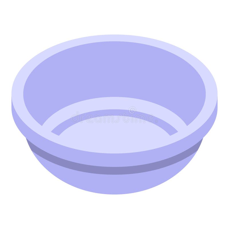 Empty Blue Basin Isometric, Kitchenware for Washing Dishes and Cooking ...