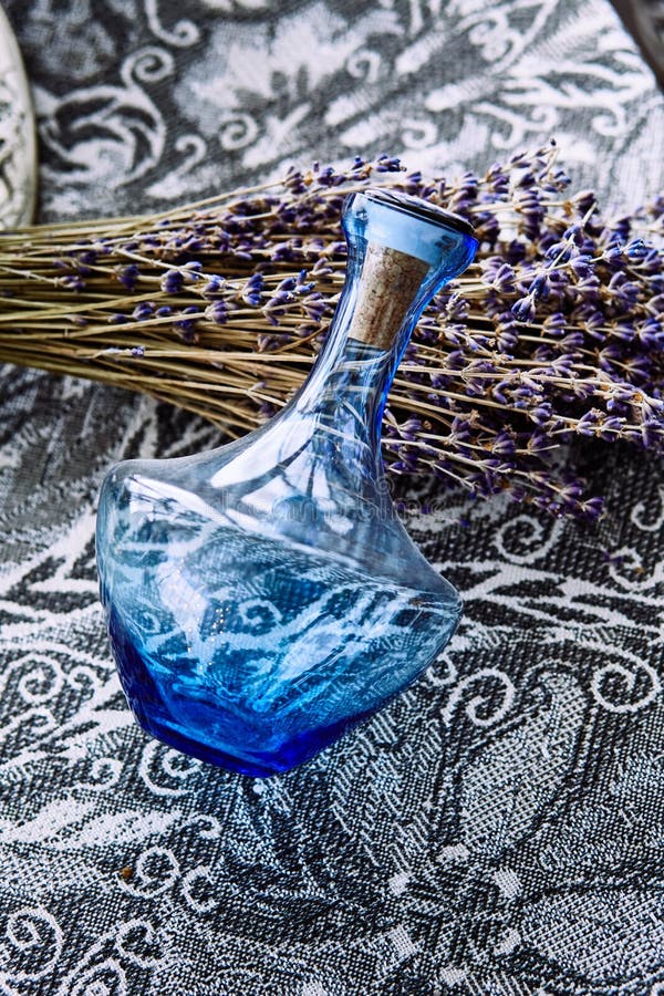 Empty blue bottle. stock image. Image of bottle, empty - 109781821