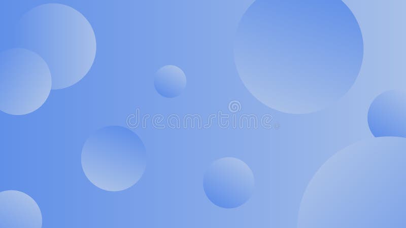 Empty Blue Clean Soft Color Circular Gradient Background Illustration ...