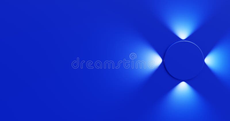 Empty Blue Corner Light. Abstract Studio Background for Product ...