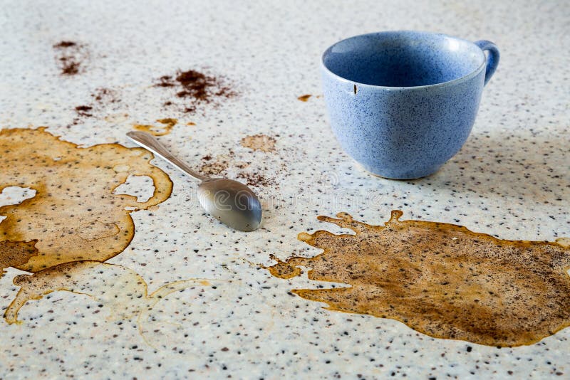 Coffee Stains On The Kitchen Table - Vector Stock Image - Image of ...