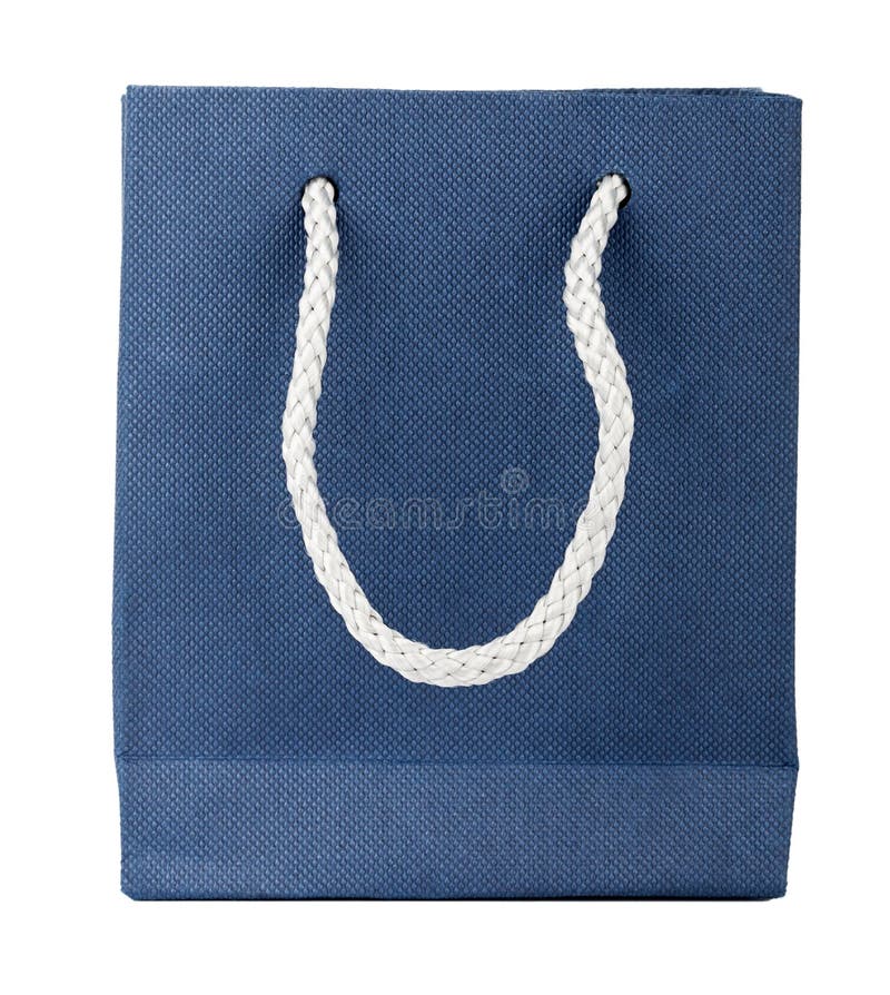 Empty blue gift bag stock image. Image of pack, clean - 26718385