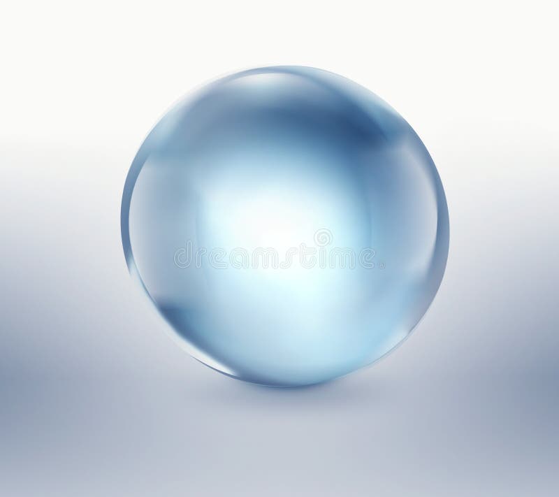 Empty glass ball stock illustration. Illustration of future - 25513847