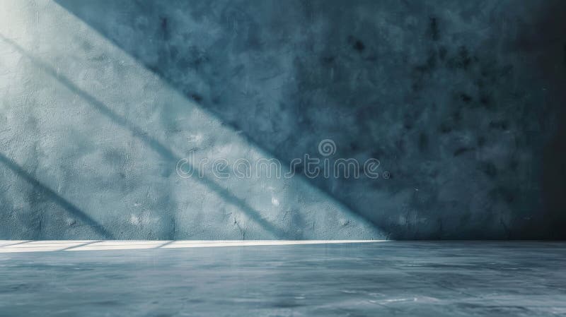 The Empty Blue Room Space. AI Generated Stock Photo - Image of empty ...