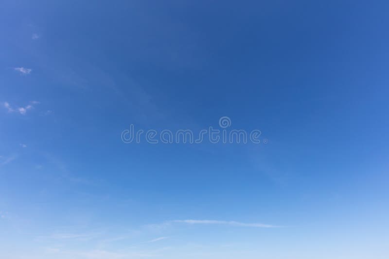 Empty Blue Sky As Nature Background Stock Photo - Image of clouds ...