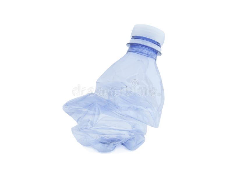Empty Blue Used Water Bottle for Recycling Stock Image - Image of ...