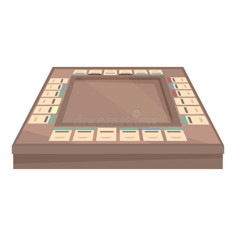 Empty Board Game on Table Top View Playing Fun Stock Vector ...