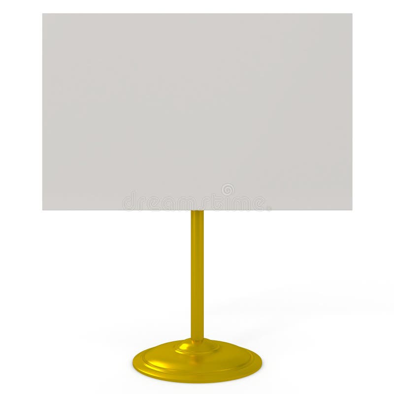 Empty Board Isolated on White Stock Illustration - Illustration of ...