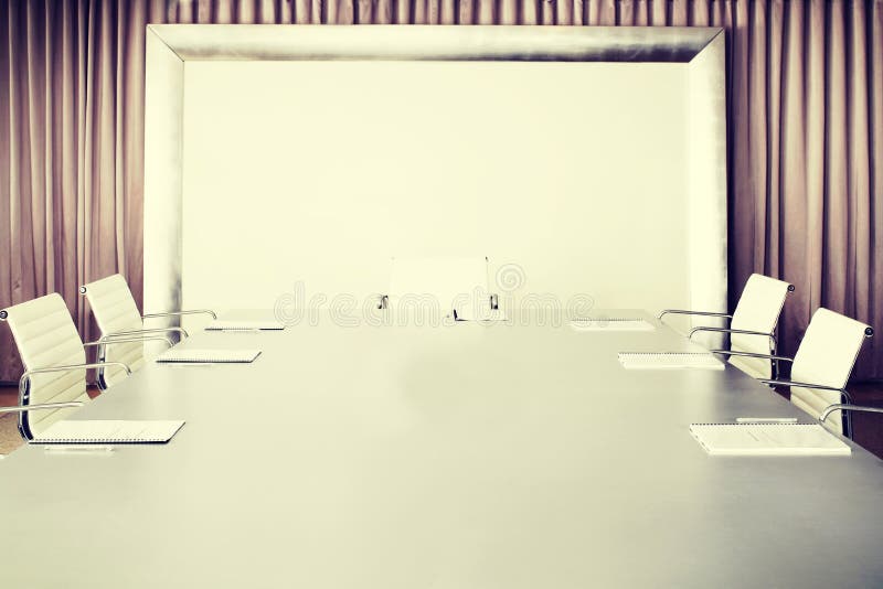 Empty Board Room stock image. Image of conference, meet - 193542987