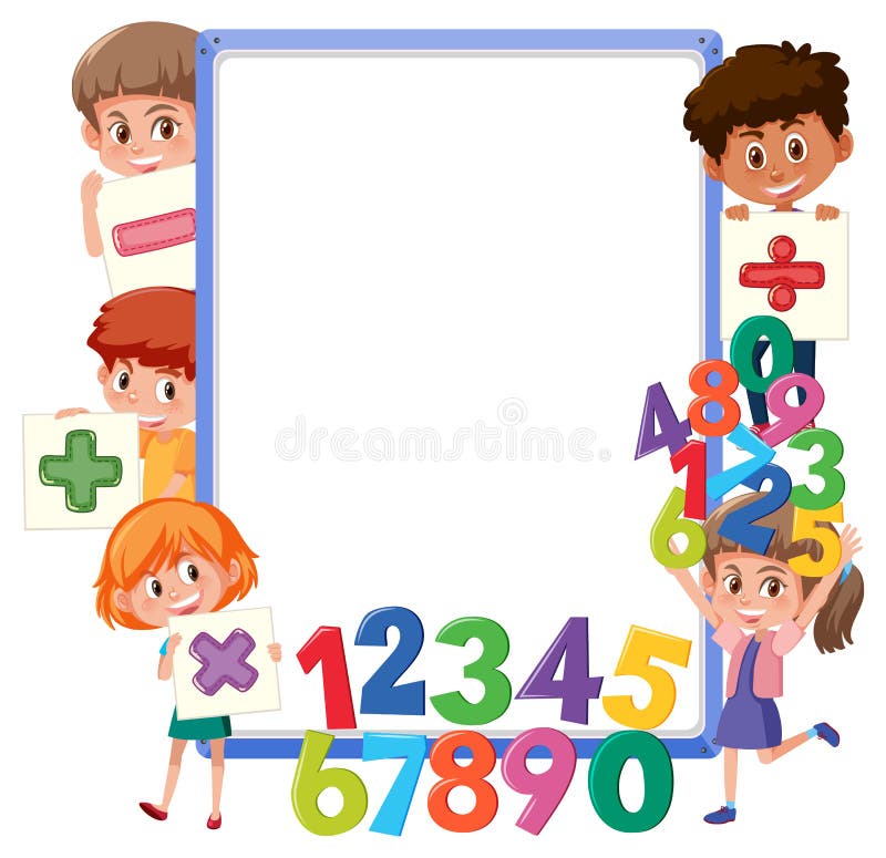 Kids Math Border Stock Illustrations – 299 Kids Math Border Stock ...