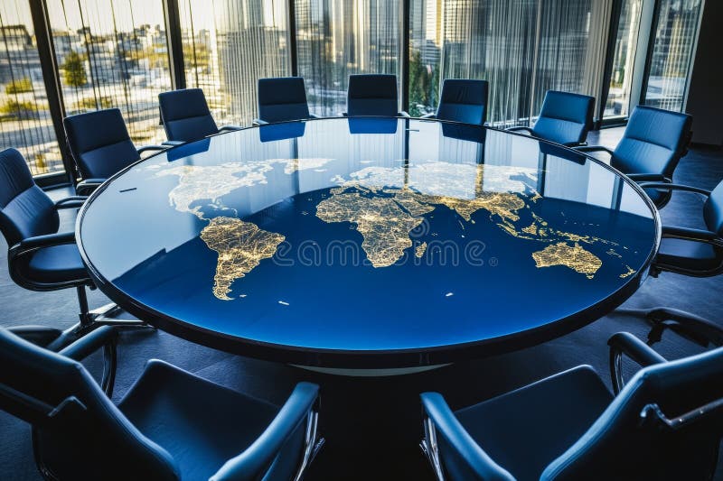 Round Table Meetings Stock Illustrations – 305 Round Table Meetings ...